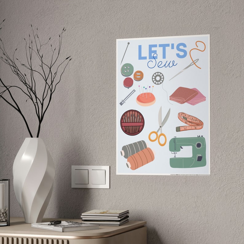 Let's Sew Poster for FCS Classroom - Etsy