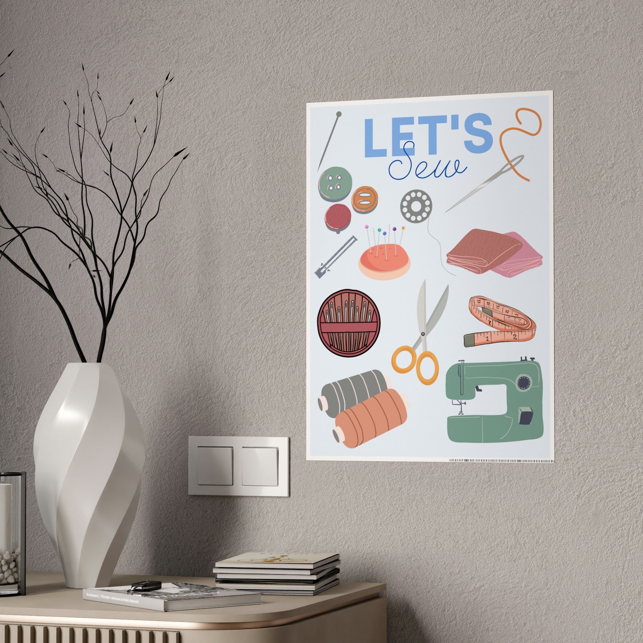 Let's Sew Poster for FCS Classroom - Etsy