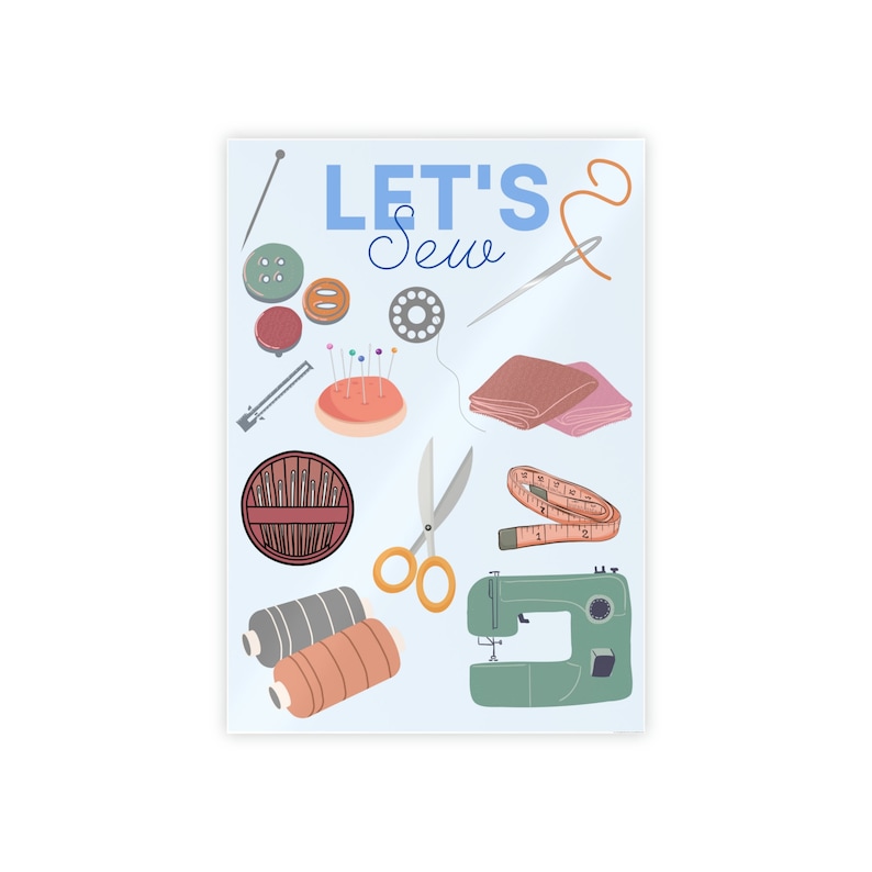 Let's Sew Poster for FCS Classroom - Etsy