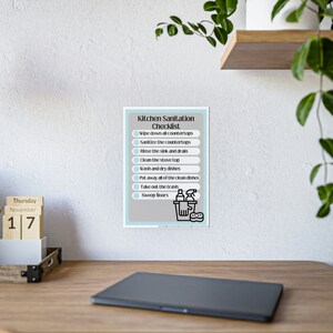 Kitchen Sanitation Checklist Poster for FCS Classroom- Glossy Poster - Etsy