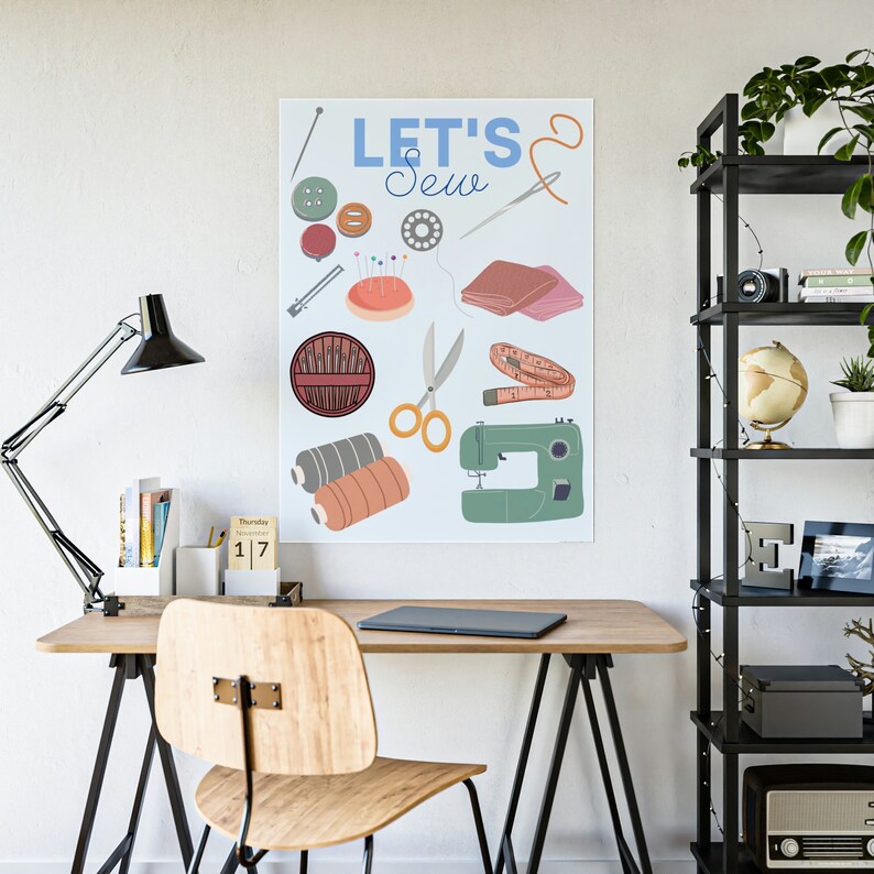 Let's Sew Poster for FCS Classroom - Etsy