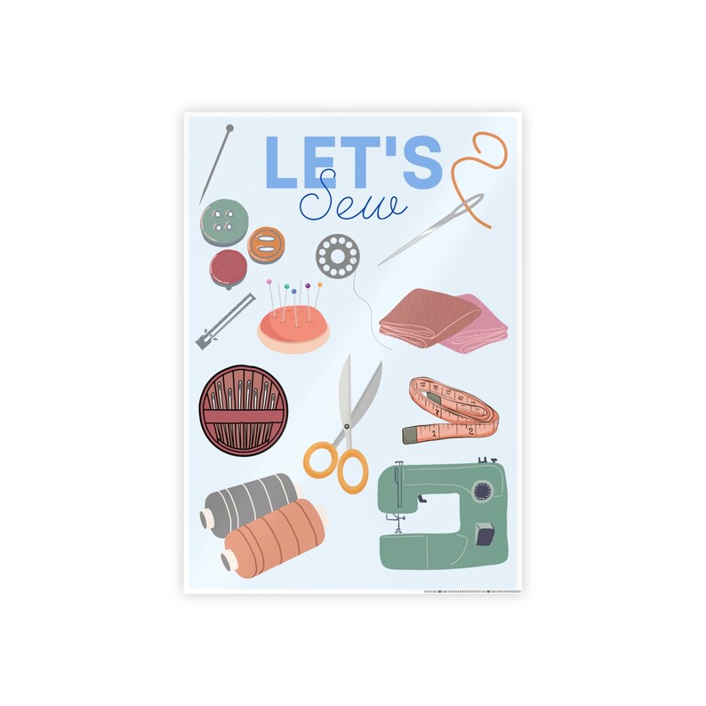 Let's Sew Poster for FCS Classroom - Etsy