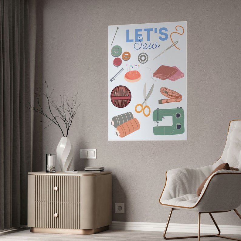 Let's Sew Poster for FCS Classroom - Etsy