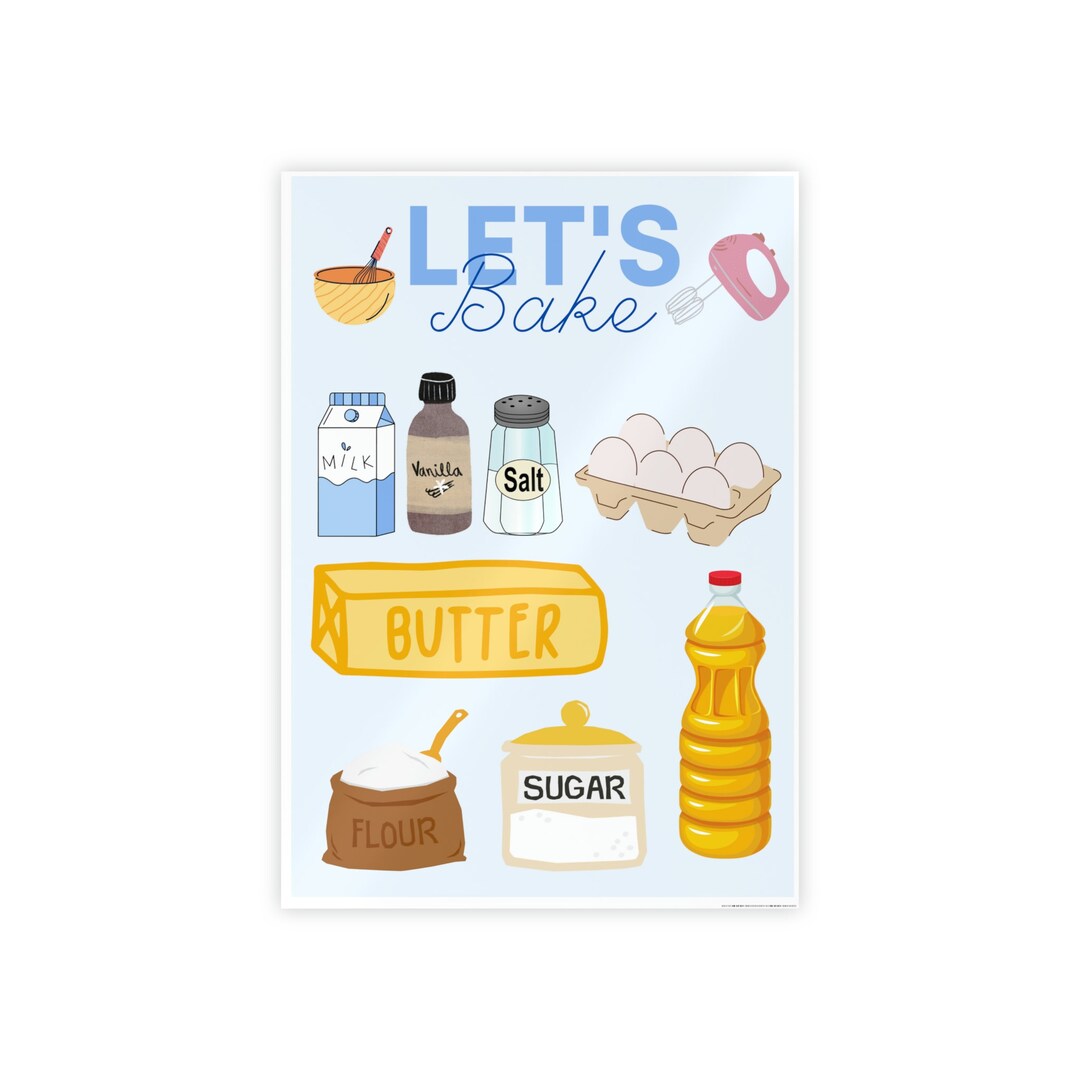 Let's Bake Poster for FCS Classroom - Etsy