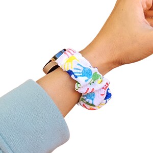 Autism Puzzle, Autism High Five Scrunchies Watch Band for Apple Watch ...