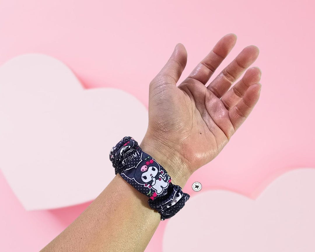 Kuromi Scrunchies Watch Band for Apple Watch Fitbit Versa Sense Charge5 ...