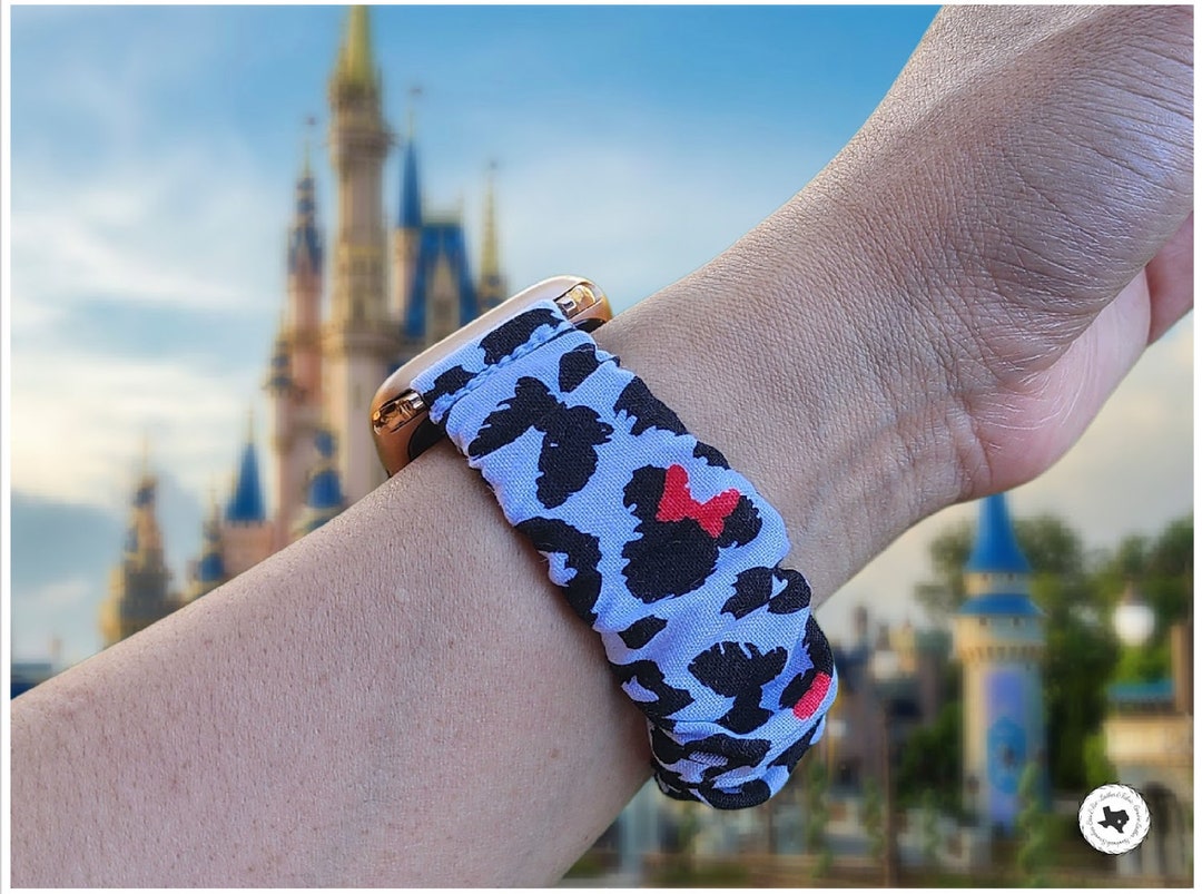 Leopard Minnie Scrunchies Series Watch Band for Apple Watch, Fitbit ...