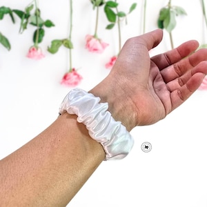 Black White Blue Pink Solid Color Scrunchies Watch Band for Apple Watch ...