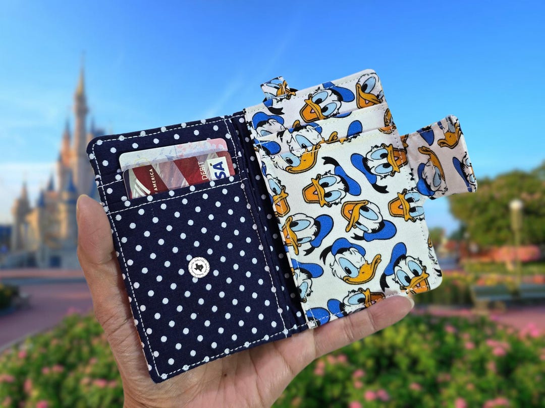 Handmade Grumpy Duck Fabric Card Wallet With Keyring - Etsy