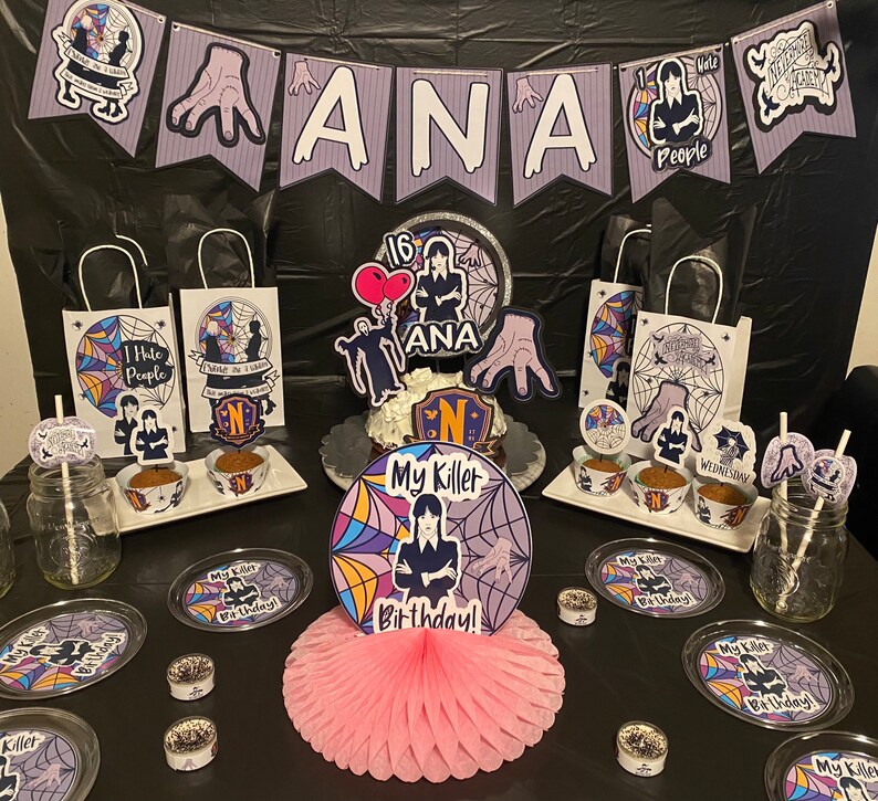 Wednesday Addams Centerpiece - Etsy UK