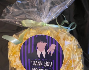 Wednesday Addams Thank You Stickers - Etsy