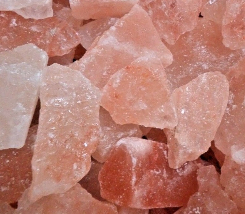 Natural Himalayan Salt Chunks 6ct. / Pink Himalayan Rock Salt / Rough ...