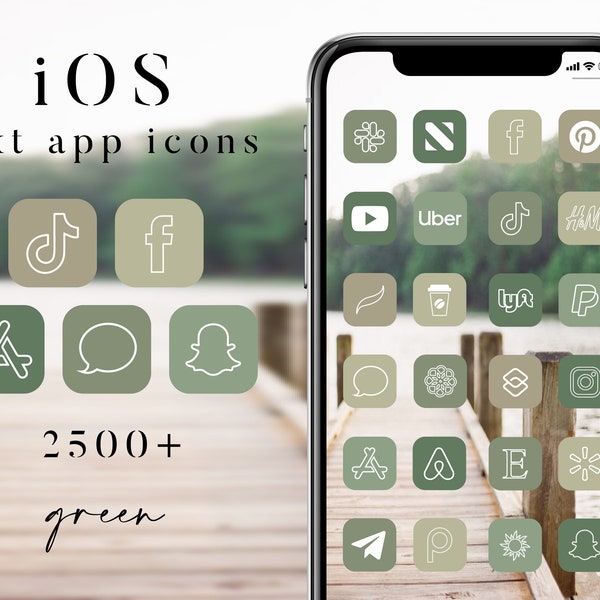 Green App Icons - Etsy