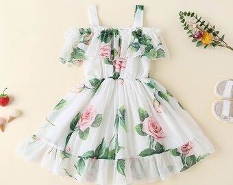 Off Shoulder Girl Dress - Etsy