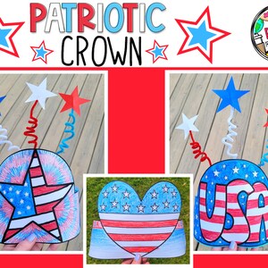 American Flag Crown | Memorial Day, Fourth of July | Patriotic Crowns ...