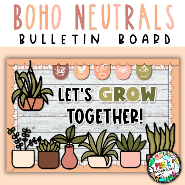 Plants Classroom Birthday Wall PNG PDF Powerpoint Editable Natural ...