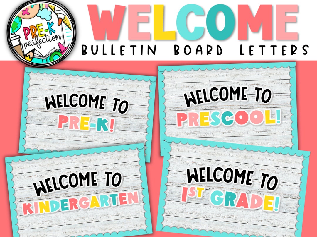 Welcome Back to School Bulletin Board LETTERS | Bulletin Board LETTERS ...