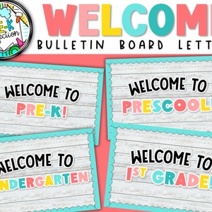 Welcome Back to School Bulletin Board LETTERS | Bulletin Board LETTERS ...