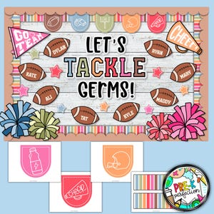 Football Health Bulletin Board Kit: Classroom Decor (digital Download ...