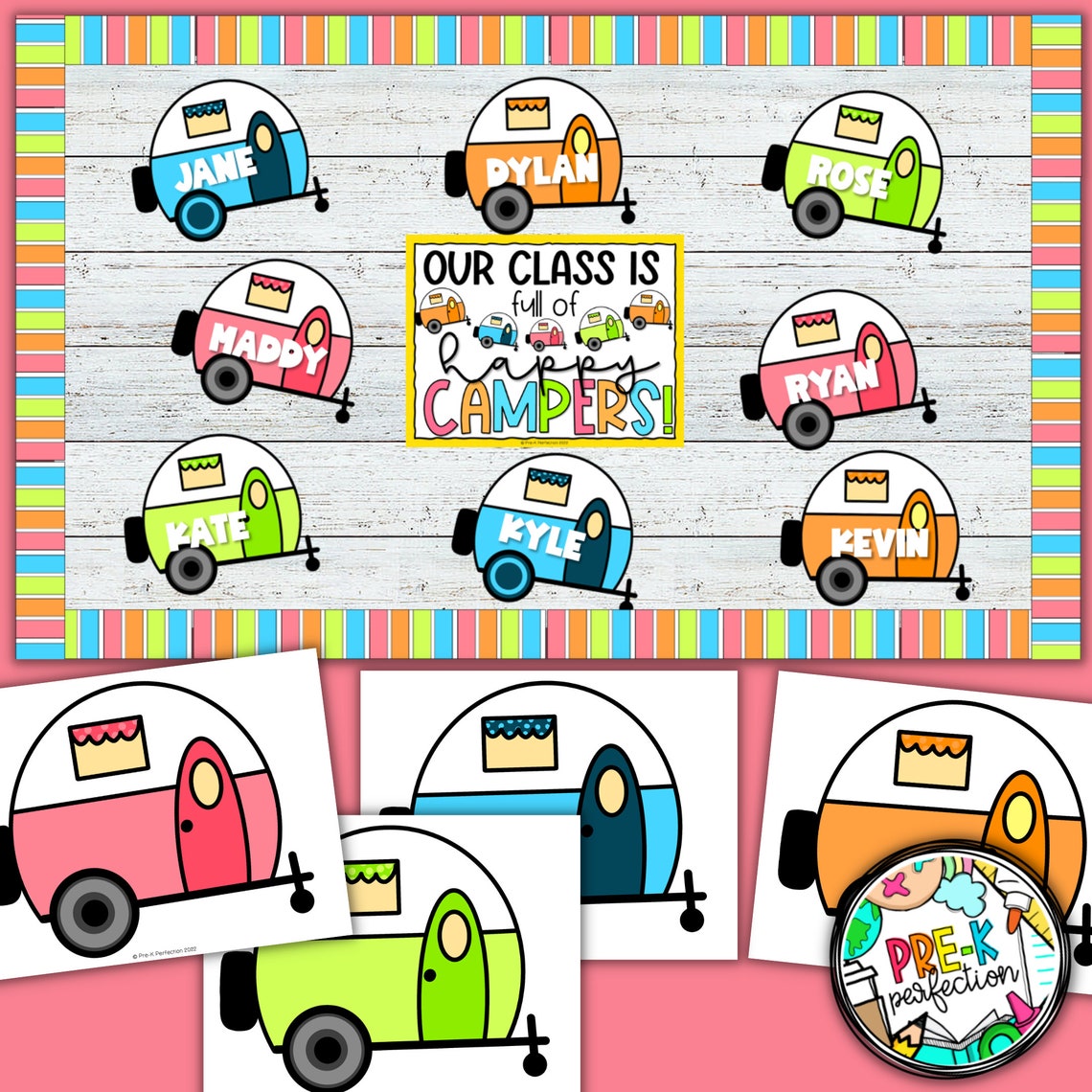 Vintage Camper Summer Bulletin Board: Classroom Decor (digital Download ...