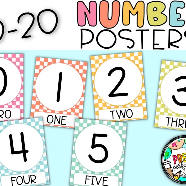 Number Poster - Etsy