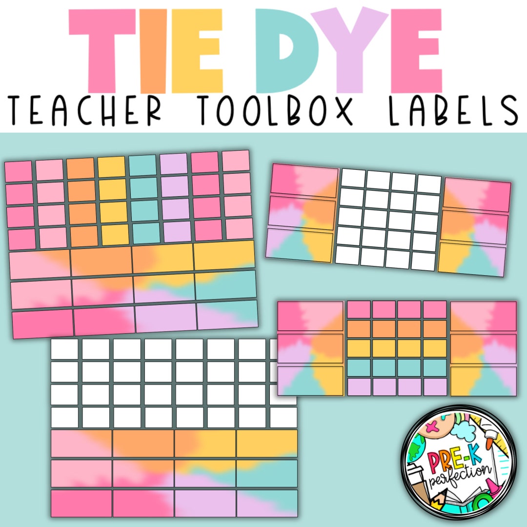 Tie Dye Classroom Decor | Teacher Toolbox | Funky Rainbow Tie Dye Decor ...
