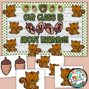 Fall Acorn Bulletin Board |nuts About Learning Bulletin Board | Digital ...