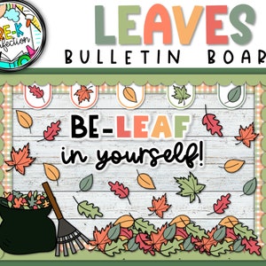 Fall Leaves Bulletin Board | Motivational Fall Decor | Fall Bulletin ...