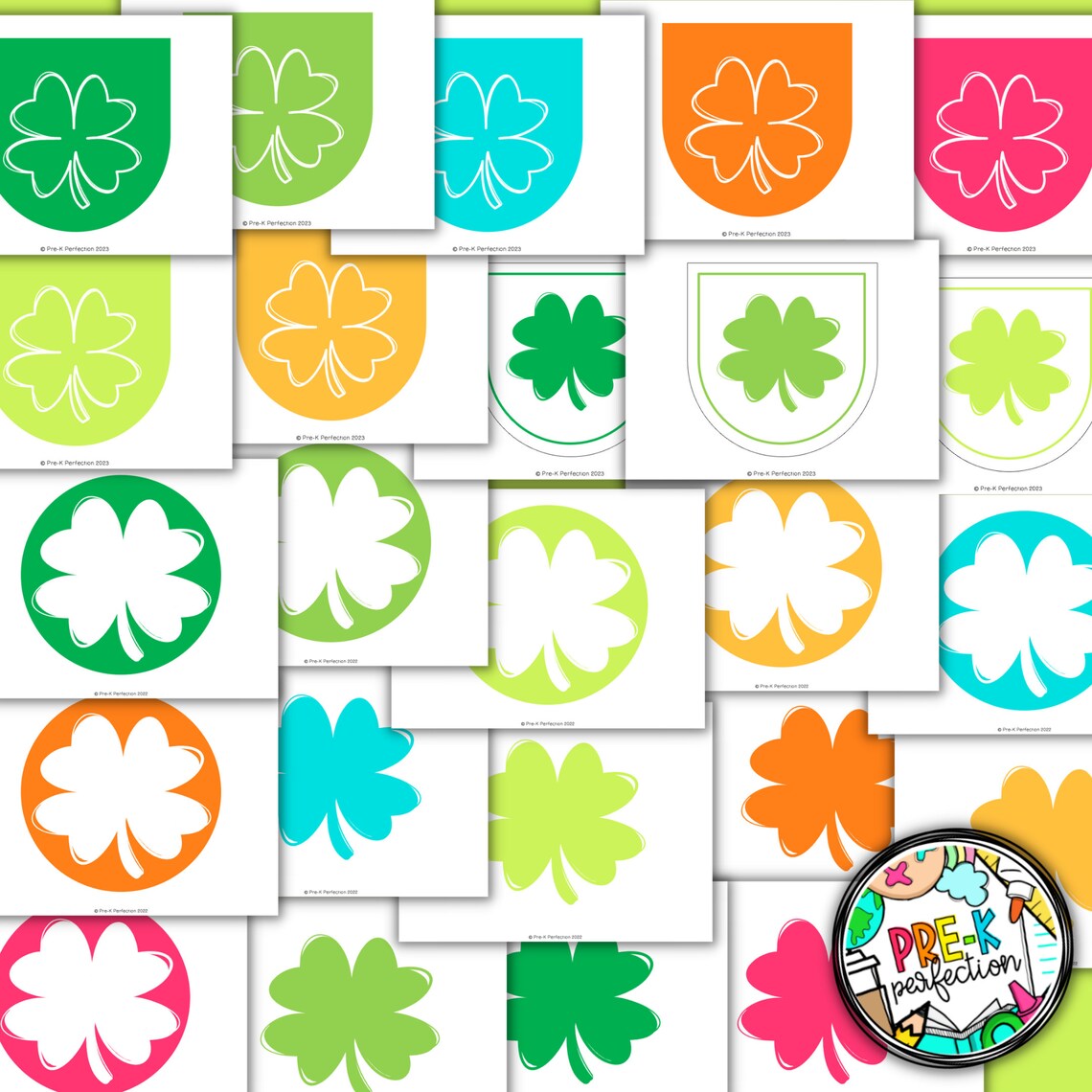 St. Patrick's Day Shamrock Bulletin Board Decor (digital Download) - Etsy