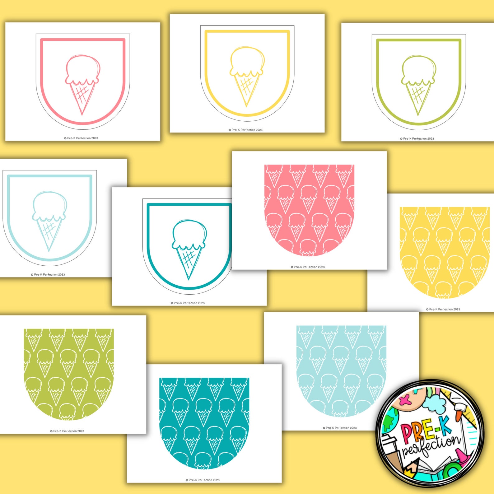 Summer Ice Cream Bulletin Board Summer Decor Ready for a Sweet Summer ...