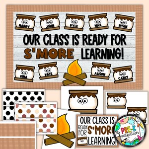 Campfire S'mores Bulletin Board | Camping Board | Digital Download ...