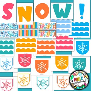 Let It Snow Bulletin Board | Winter Bulletin Board | Winter Houses - Etsy