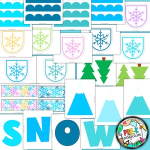 Snowman Winter Bulletin Board Decor: Classroom Printable (digital ...