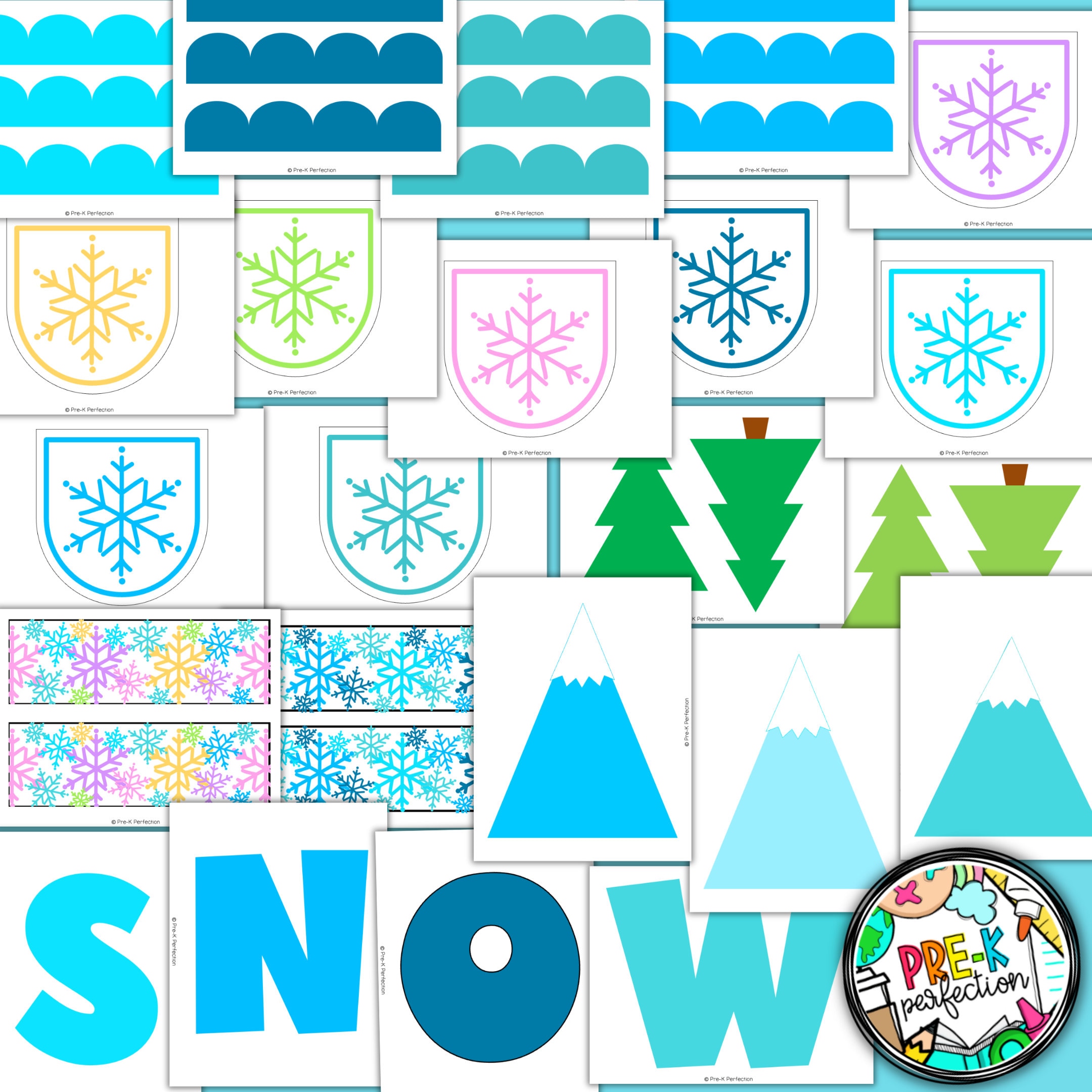 Snowman Winter Bulletin Board Decor: Classroom Printable (digital ...