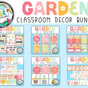Garden Classroom Decor Bundle Flower Garden Decor Back to School Decor ...