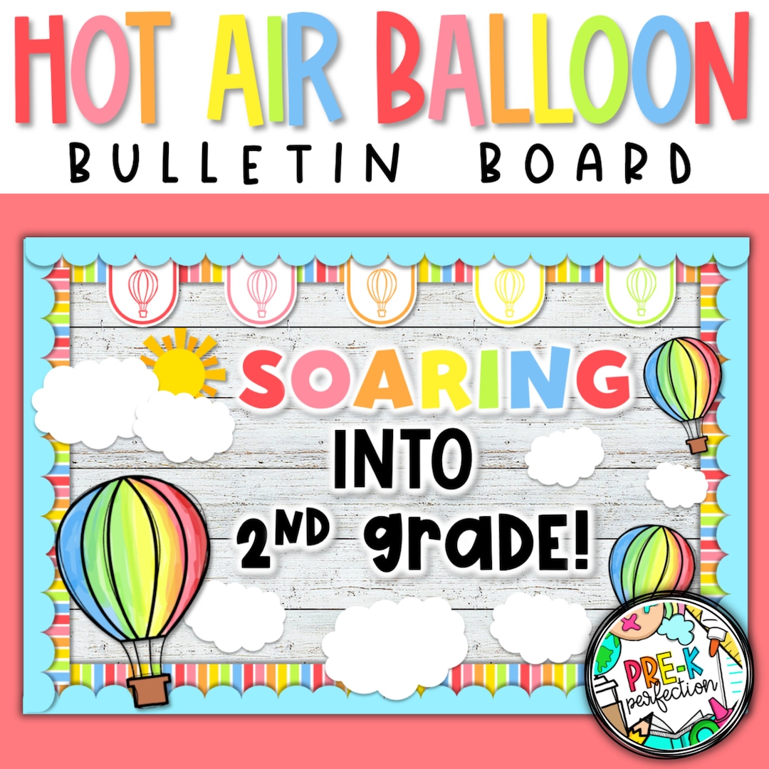 Hot Air Balloon Bulletin Board | Transportation Bulletin Board | Pre-k ...