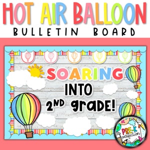 Hot Air Balloon Bulletin Board | Transportation Bulletin Board | Pre-k ...
