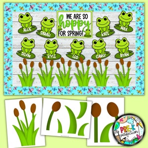Frog Bulletin Board Decor: Hoppy Spring Classroom (digital Product) - Etsy