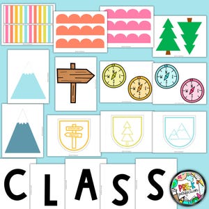 Camping Bulletin Board, Compass Decor, Adventure Classroom, Wilderness ...