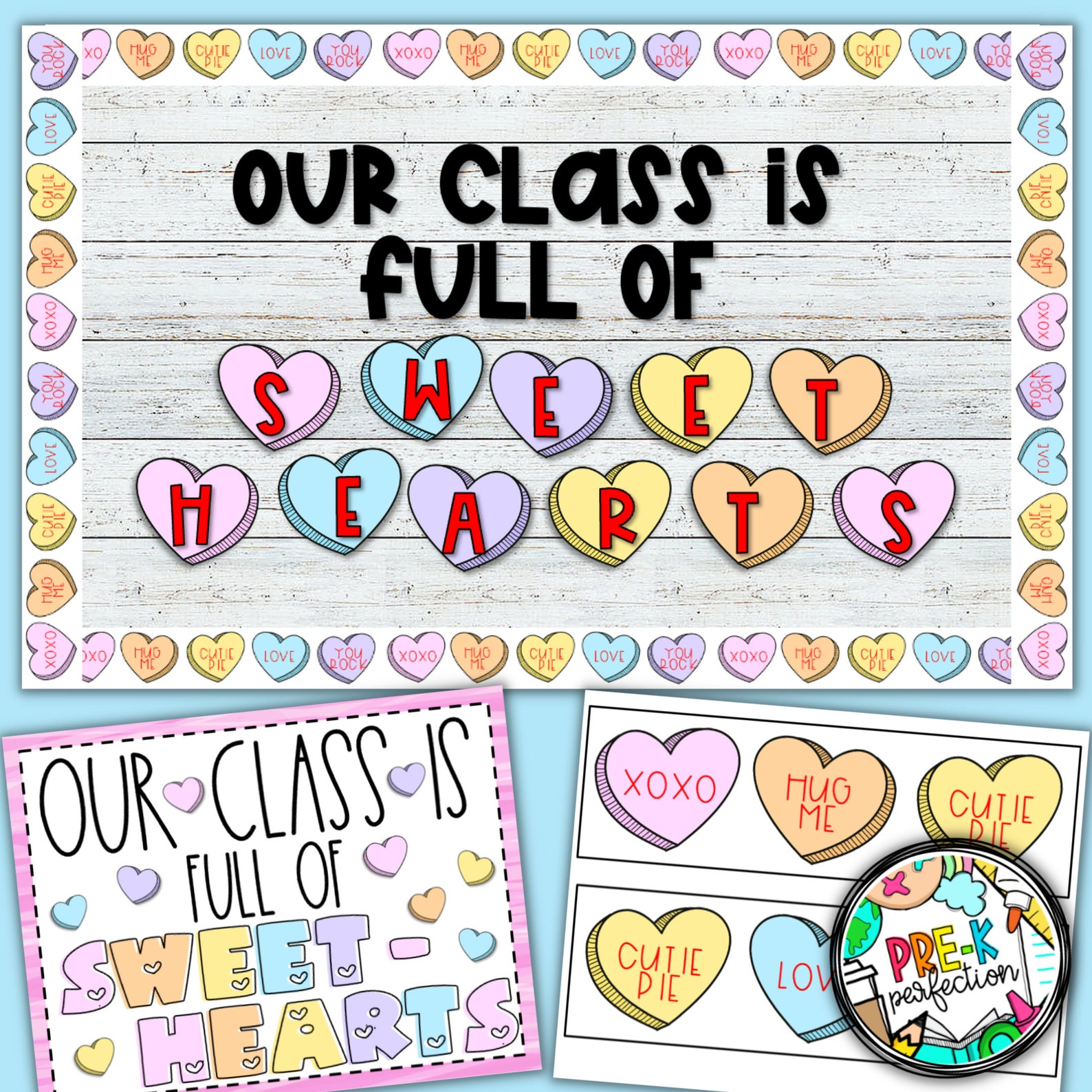 Sweetheart Candy Bulletin Board Valentine's Day Bulletin - Etsy