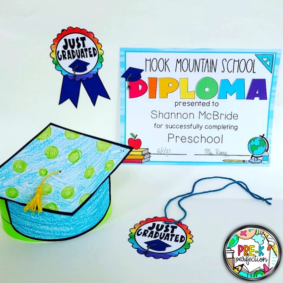 Corona de graduación imprimible certificado de graduación - Etsy España