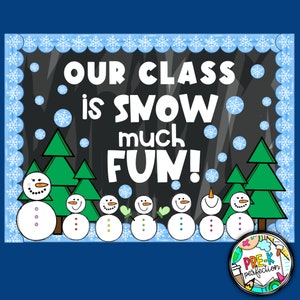 Winter Snowman Classroom Bulletin Board Decor (digital Download) - Etsy