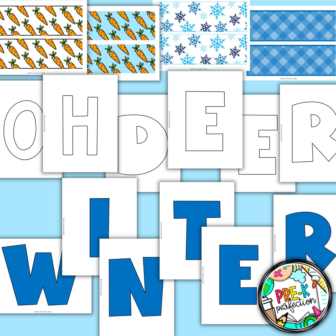 Winter Break Countdown Reindeer Bulletin Board Winter - Etsy