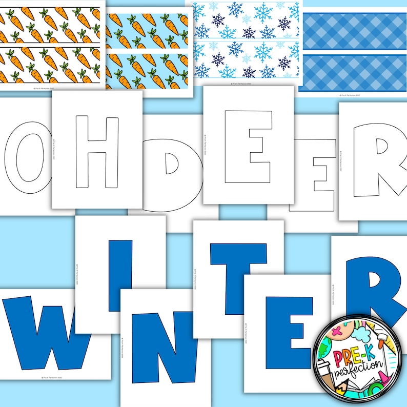 Winter Break Countdown Reindeer Bulletin Board Winter - Etsy