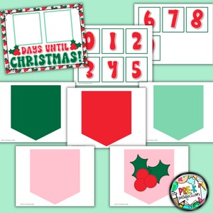 Retro Christmas Bulletin Board | Christmas Countdown Bulletin Board ...