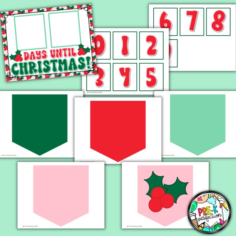 Holly Jolly Christmas Classroom Bulletin Board Kit (digital Download ...