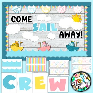 Boat Bulletin Board: Nautical Classroom Decor (digital Download) - Etsy