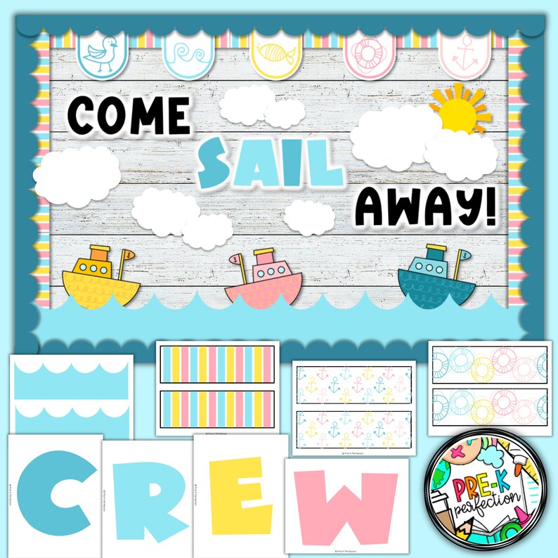 Boat Bulletin Board: Nautical Classroom Decor (digital Download) - Etsy