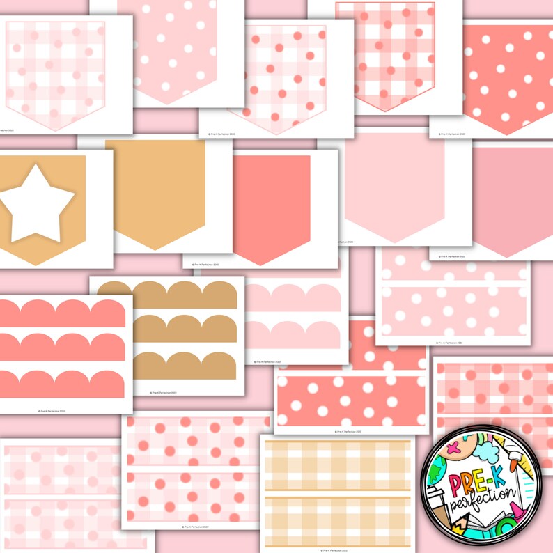 Pink Christmas Tree Bulletin Board: Classroom Holiday Decor (digital ...
