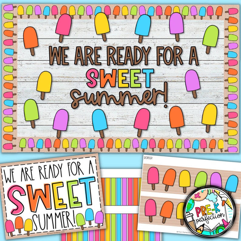 Sweet Summer Bulletin Board Ice Pop Bulletin Board Digital - Etsy